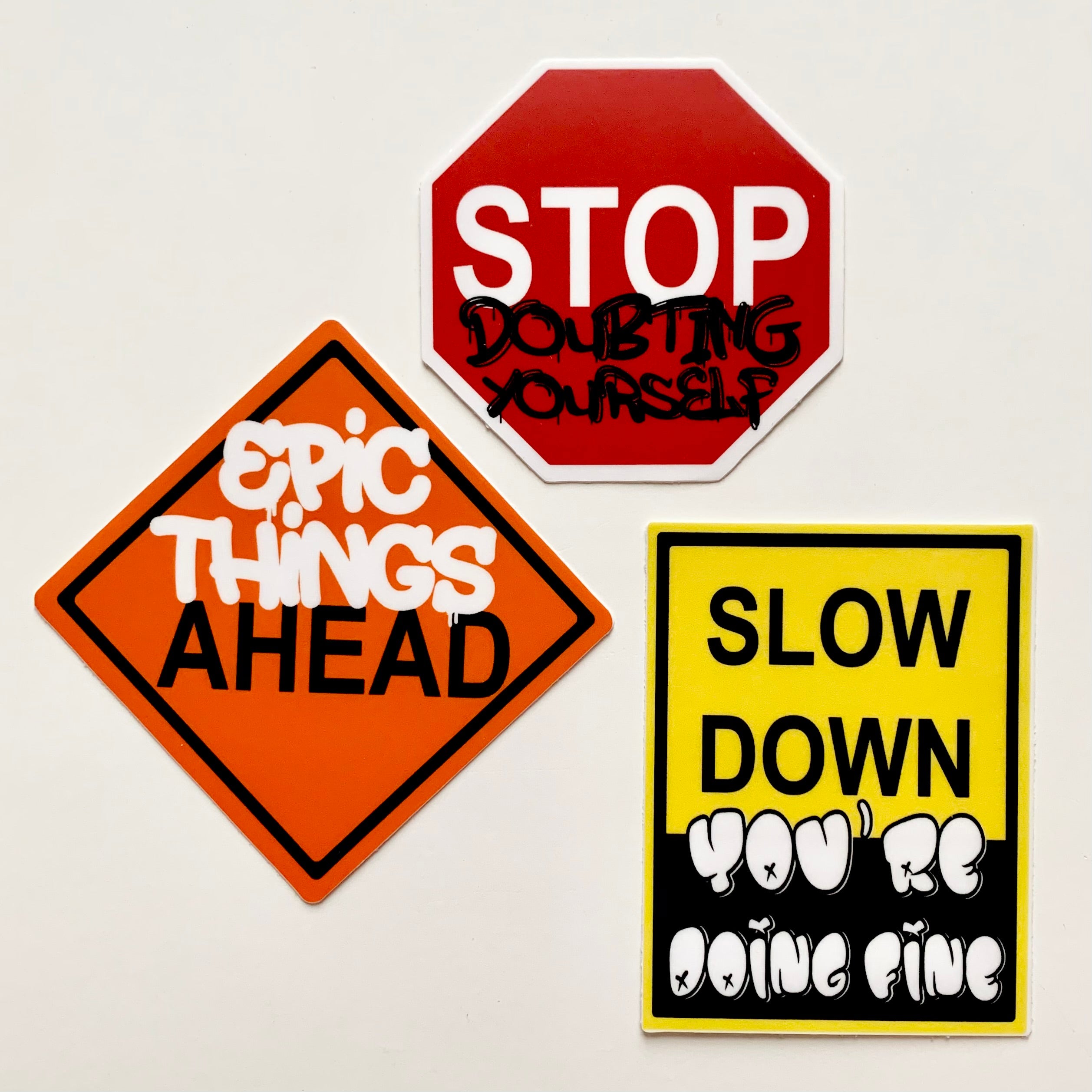 Graffiti Road Signs Stickers – AMW the studio